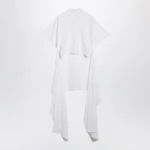 Alaïa Asymmetric Cotton Jersey T-shirt - White