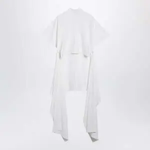 Alaïa Asymmetric Cotton Jersey T-shirt - White