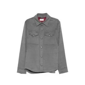 Brunello Cucinelli Grey Jackets Shirt Jackets - Gray