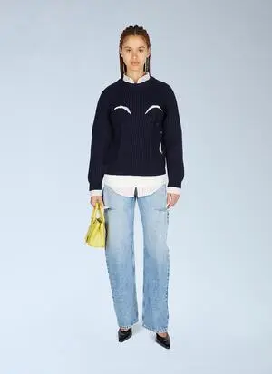 MAISON MARGIELA Cotton Ripped Denim Jeans - Blue