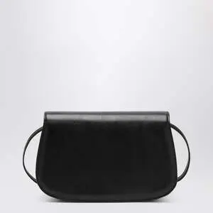 Gucci Leather Bag With Bamboo Closure - Black