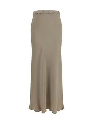 Max Mara Sospiro Silk Skirt - Cream