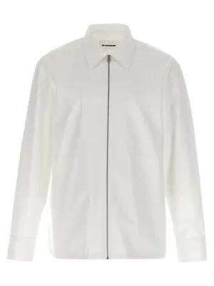 JIL SANDER Zip Shirt - White