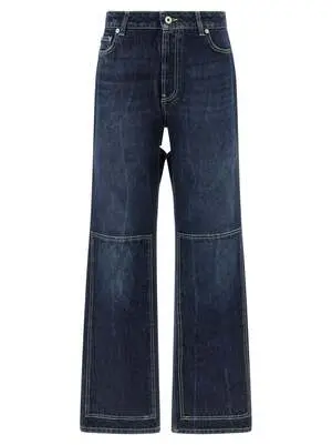 JEAN PAUL GAULTIER Cut-out Wide Leg Jeans - Blue