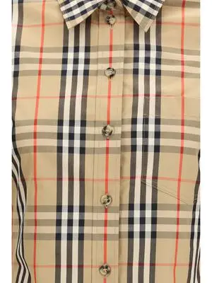 Burberry Stretch Cotton Check Shirt