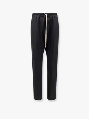 Rick Owens Cotton Trousers - Black
