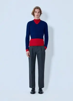 JIL SANDER Layered Knit Sweater - Blue