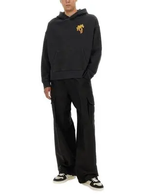 Palm Angels Cotton Hooded Sweatshirt