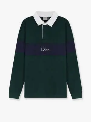Dior Cotton Polo Rugby With Embroidery - Multicolor