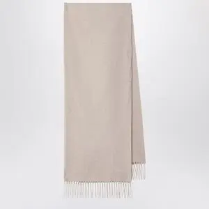 Max Mara Sand-colored Cashmere Scarf - Cream