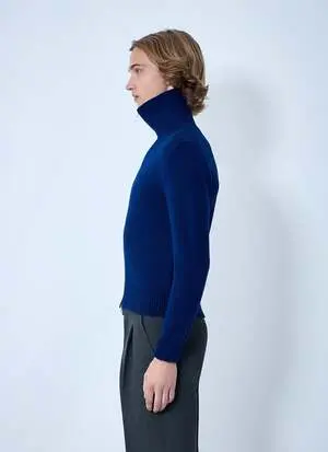 JIL SANDER Wool Knit Cardigan - Blue
