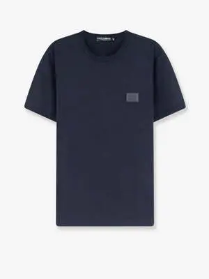 Dolce & Gabbana Cotton T-shirt With Iconic Detail - Multicolor