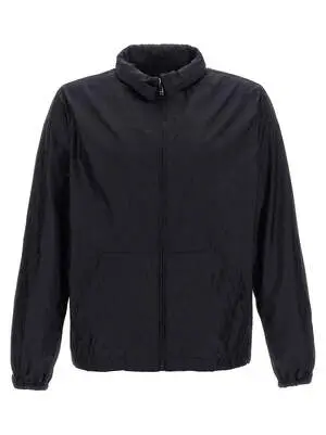 Valentino Garavani Toile Iconographe' Windbreaker - Blue