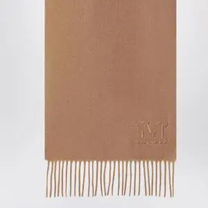 Max Mara Camel-colored Cashmere Scarf - Brown