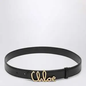 Chloé Iconic Calfskin Leather Belt - Black
