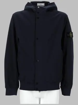 Stone Island Giacca Con Cappuccio - Blue