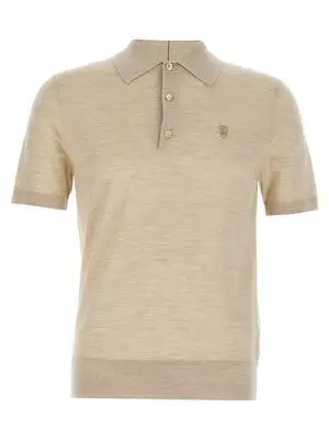 Burberry Wool Polo Shirt - Cream