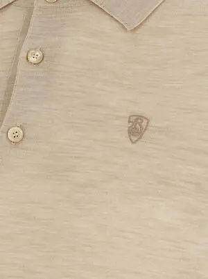 Burberry Wool Polo Shirt - Cream