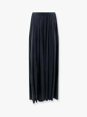 Max Mara Mxmlivrea Pleated Jersey Long Skirt - Multicolor