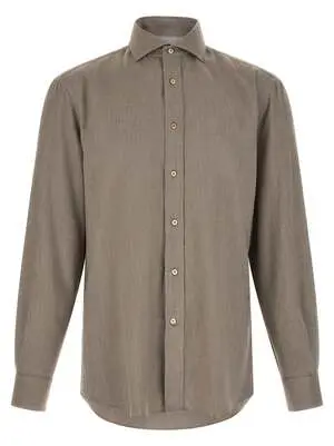 Brunello Cucinelli Herringbone Shirt - Gray