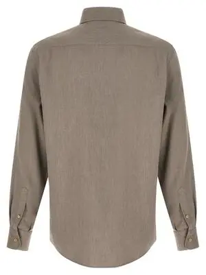 Brunello Cucinelli Herringbone Shirt - Gray