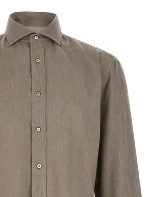 Brunello Cucinelli Herringbone Shirt - Gray