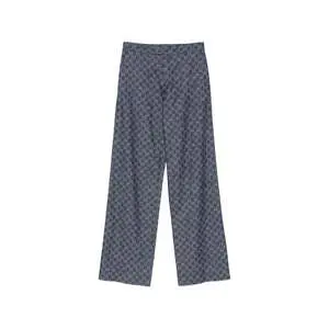 Gucci Trousers Palazzo Pants - Blue