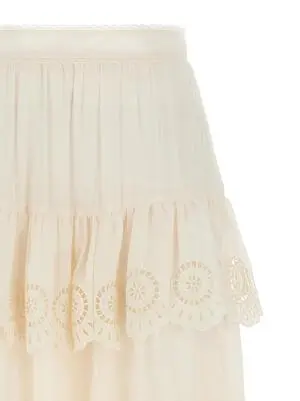Zimmermann Lucky Maxi Skirt - White