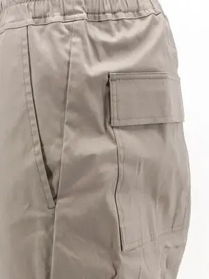 Rick Owens Cotton Drawstring Trousers - Gray