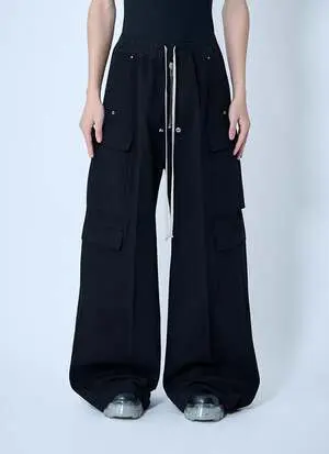 Rick Owens Double Cargo Jumbo Belas Trousers - Black