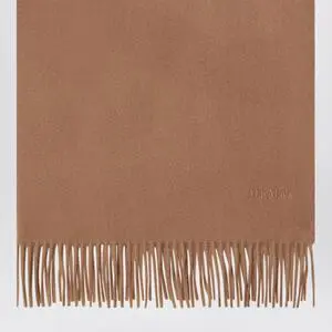 Max Mara Camel Cashmere Scarf - Brown