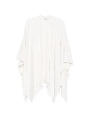 Fendi Ff Wool And Silk Poncho - Multicolor