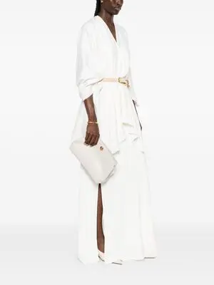 Fendi Ff Wool And Silk Poncho