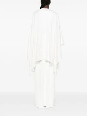 Fendi Ff Wool And Silk Poncho