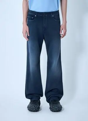 Balenciaga Curved Knee Pants - Blue