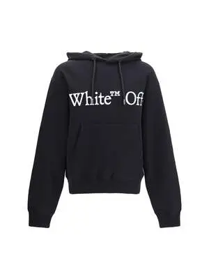 Off-White Bookish Scarf Hoodie - Black