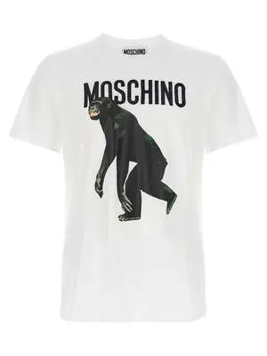 Moschino Logo Embroidery T-shirt - White