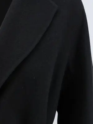 Max Mara Arona Virgin Wool Coat - Black