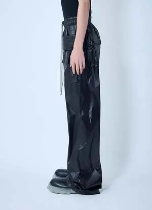 Rick Owens Creatch Wide Cargo Drawstring Pants