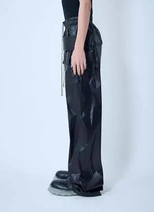 Rick Owens Creatch Wide Cargo Drawstring Trousers