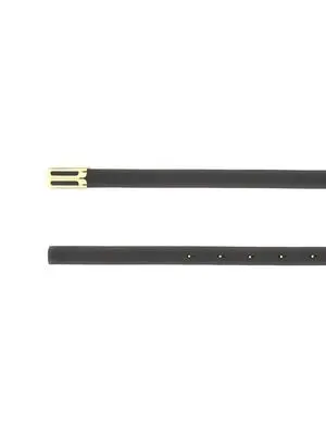 Victoria Beckham Dorian Leather Belt - Black