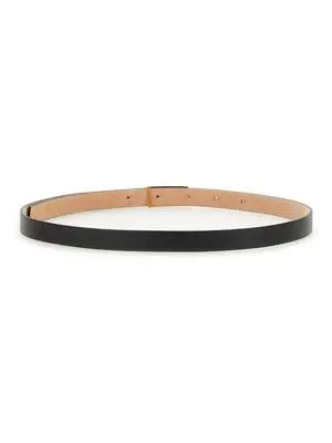 Victoria Beckham Dorian Leather Belt - Black