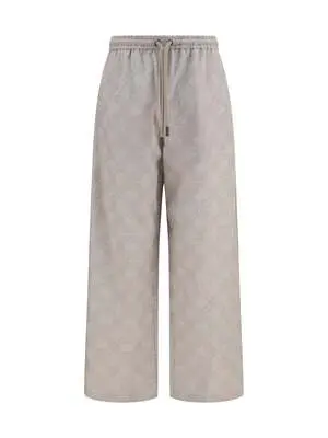 Off-White Arrow All-over Monogram Pants - Cream