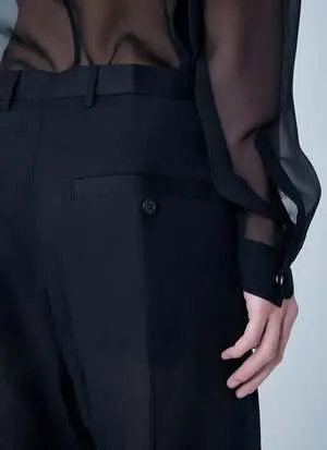 Rick Owens Tailored Wide Belas Trousers