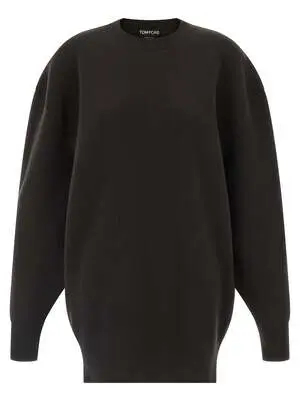TOM FORD Sculptural Double Face' Dress - Brown