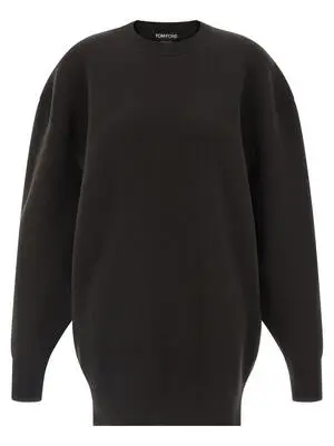 TOM FORD Sculptural Double Face' Dress - Brown