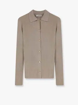 Max Mara 'S Max Mara Women Smmlimone Virgin Wool Cardigan Cream