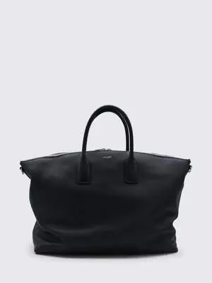 Saint Laurent Grained Leather Duffle Bag - Black