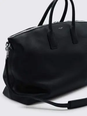 Saint Laurent Grained Leather Duffle Bag