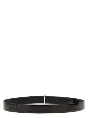 TOM FORD Reversible Crocodile Leather Belt